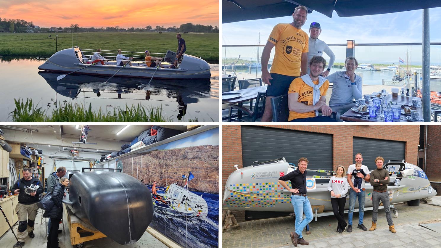 Bewonder de roeiboot van Mark Slats en zijn Team Row4Cancer bij de Tour ...